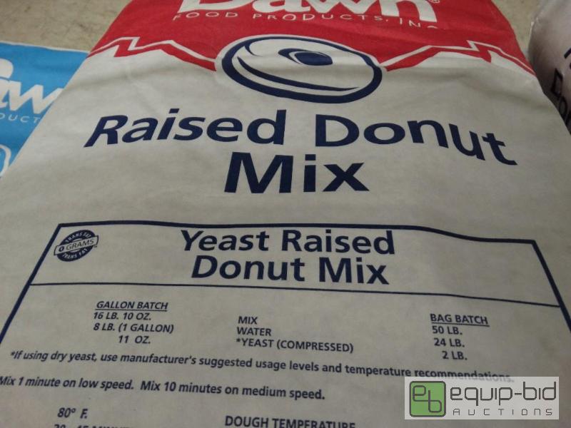 50 lb bag of raised donut mix.... | Wichita Like NEW Donut Equipment ...